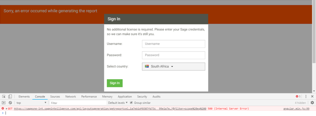 Sage Intelligence troubleshooting tip | Sage Intelligence
