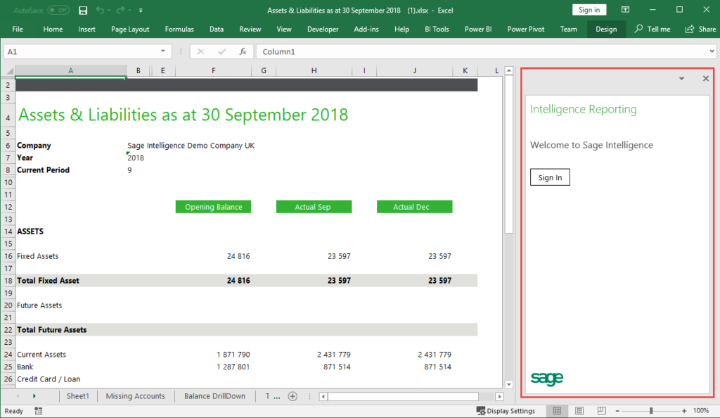 Gain added flexibility by downloading your Sage Intelligence reports to Excel | Sage Intelligence